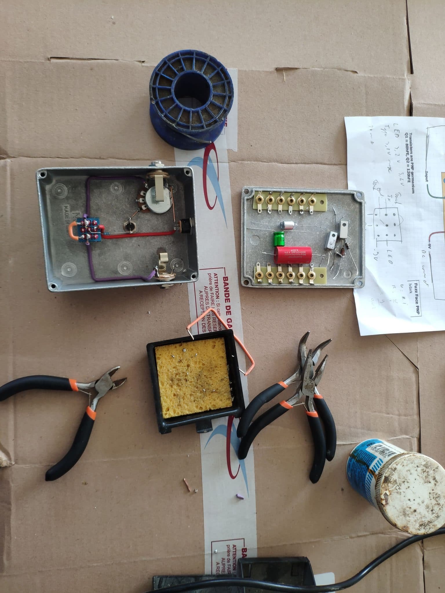 DIY pédale guitare Fuzz Face - PAR Record